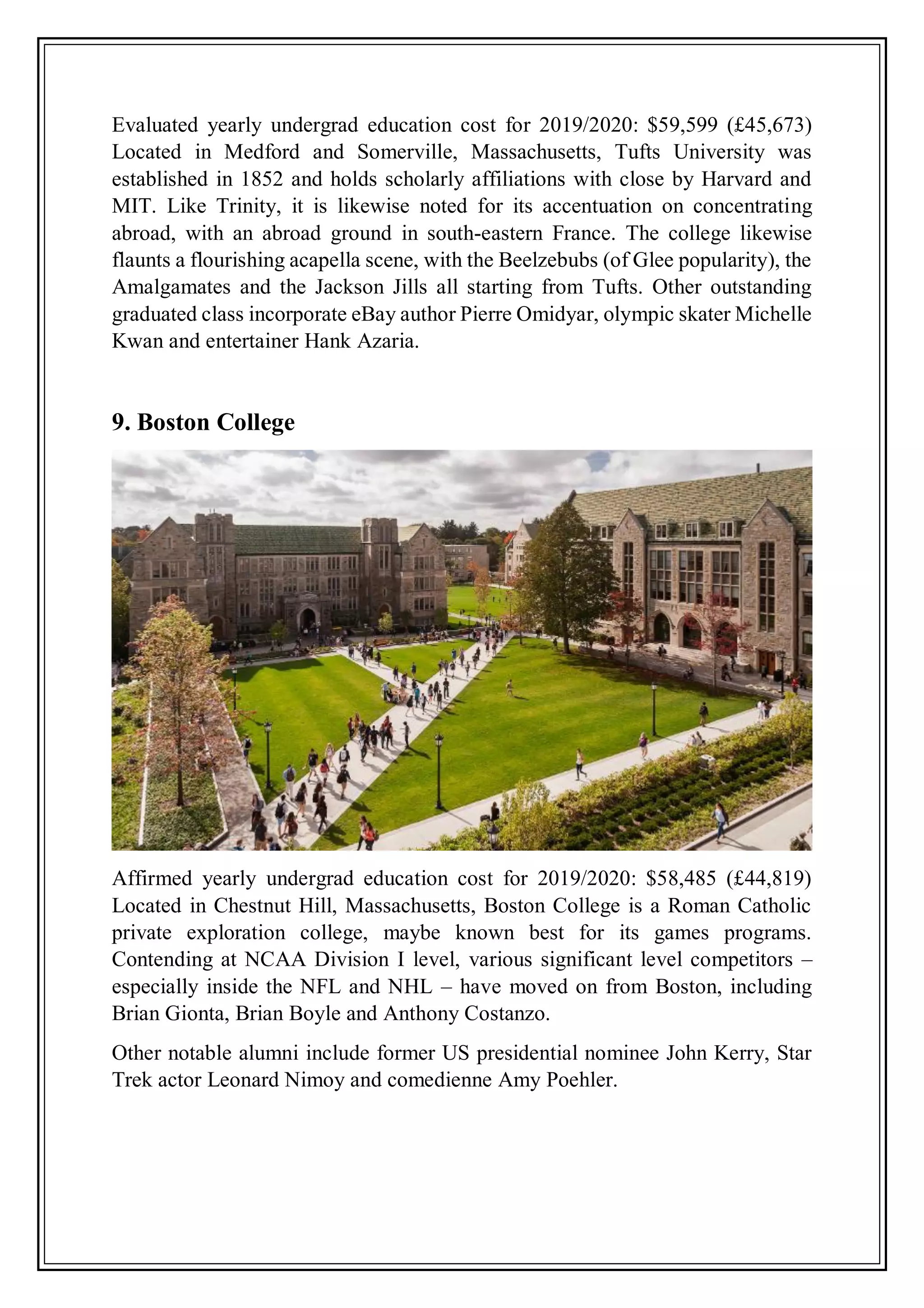 9 most expensive colleges | PDF