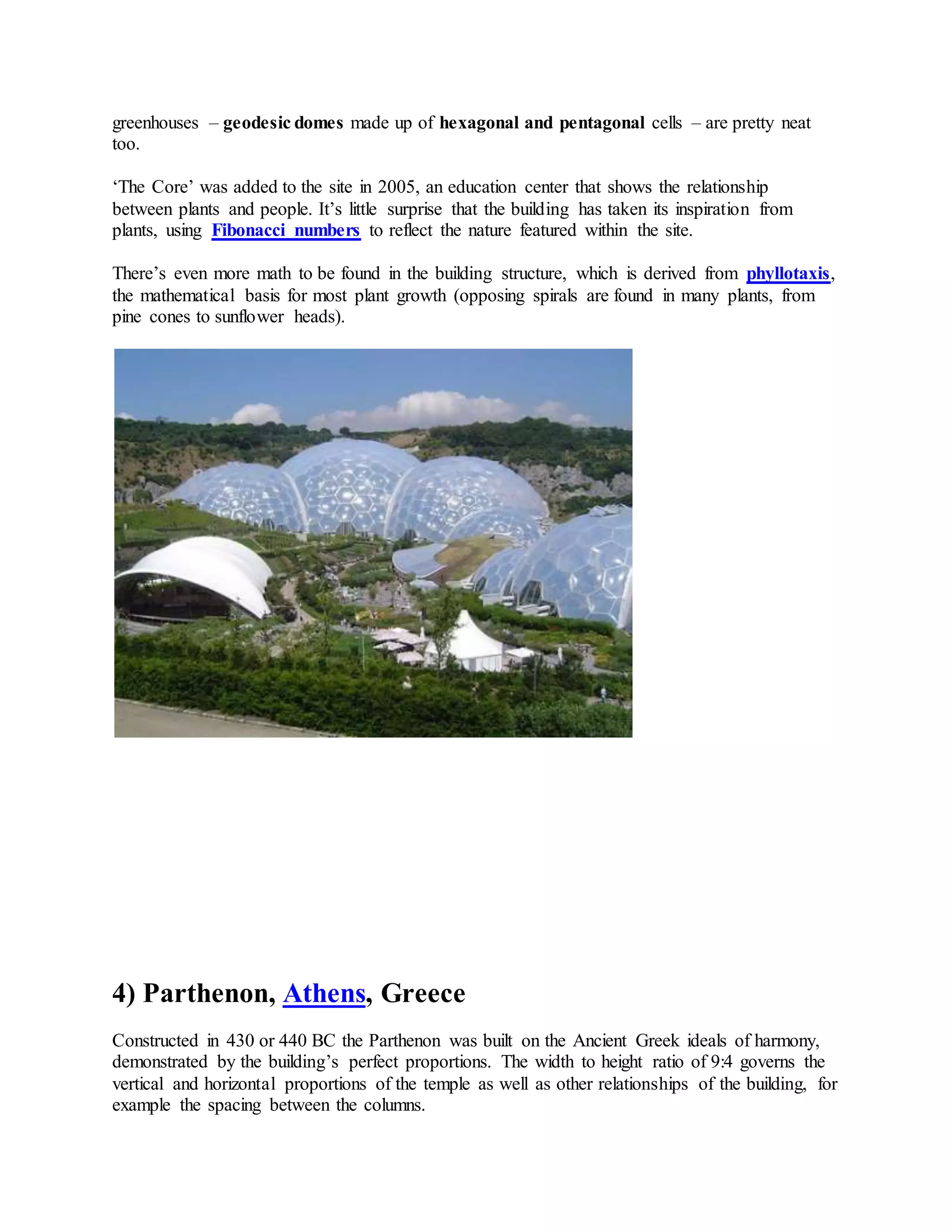 9 most mathematically interesting buildings in the world | DOCX