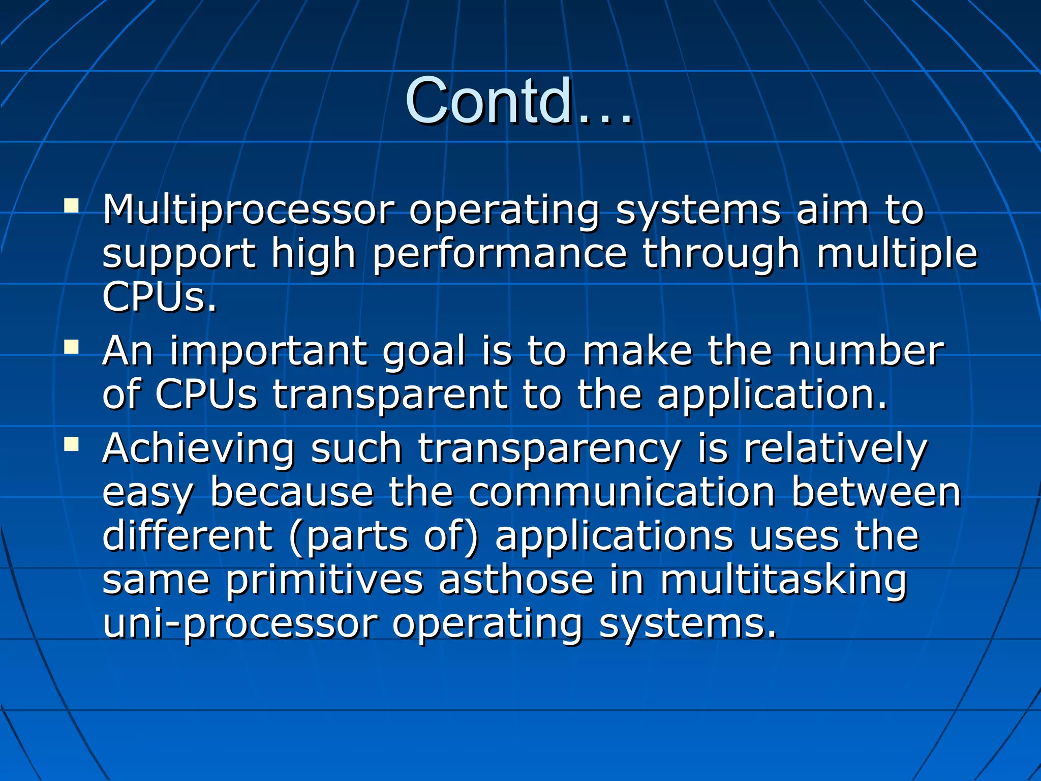 Multiprocessor Systems | PPT