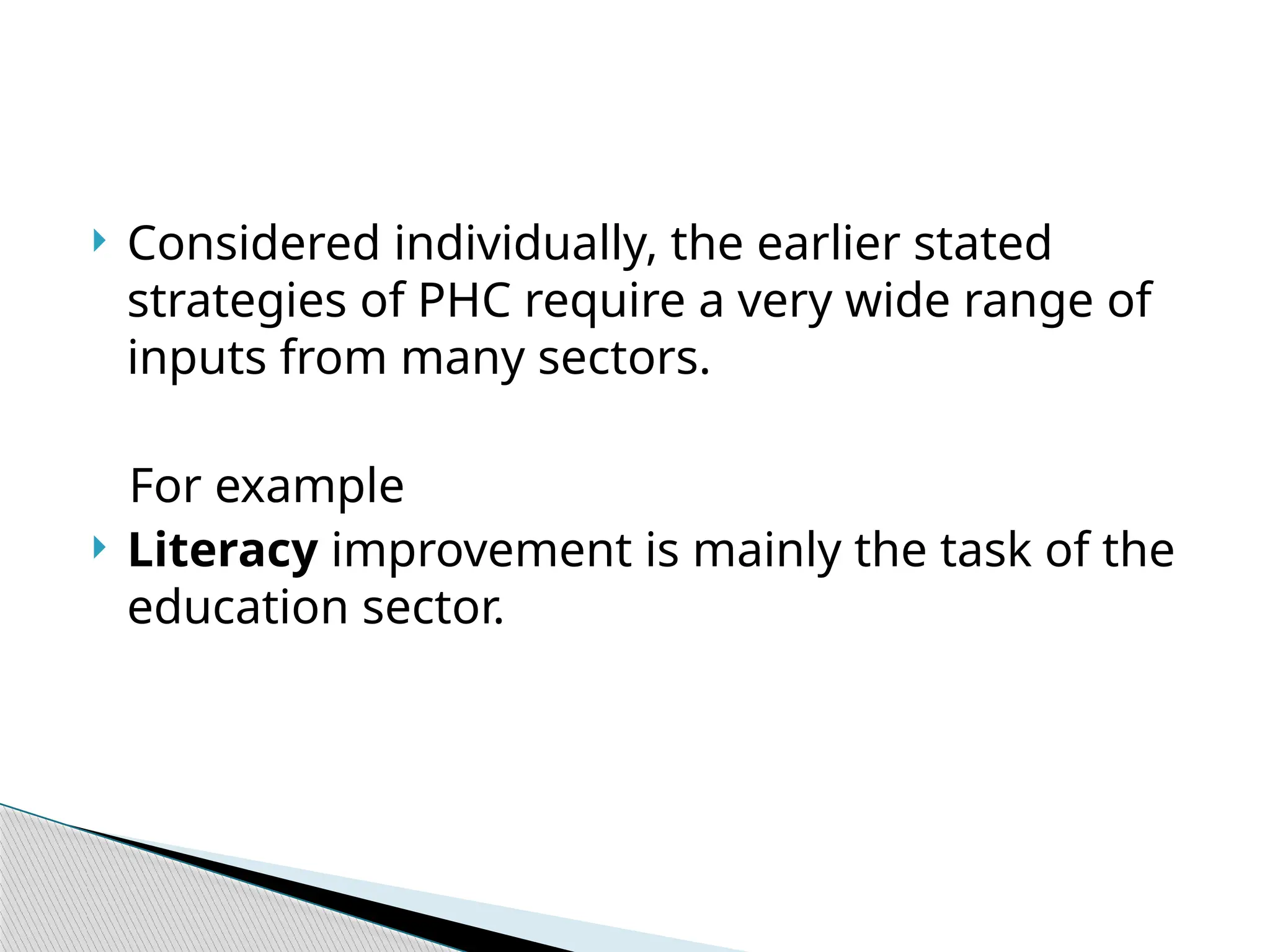Multisectoral approach to primary health care | PPTX