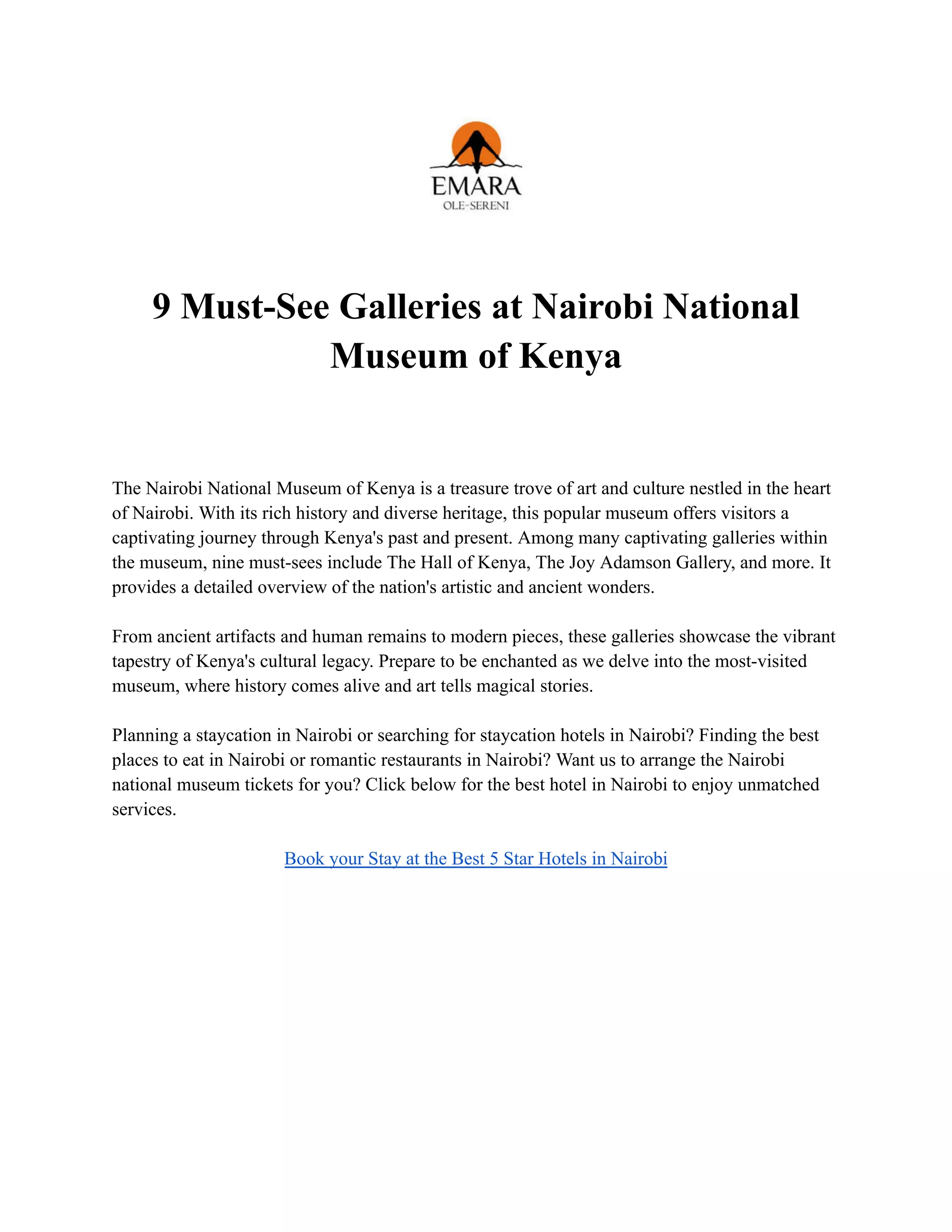 9 Must-See Galleries at Nairobi National Museum of Kenya.docx.pdf