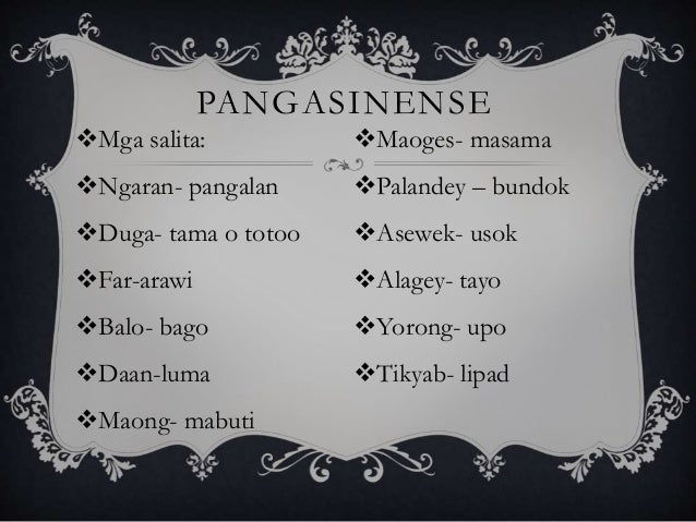 Mga Halimbawa Ng Salitang Pangasinense - vrogue.co Mga Halimbawa Ng Salitang Pangasinense - vrogue.co
