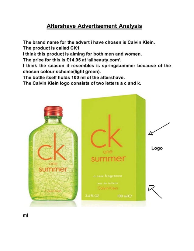 Tecnology Aftershave Advertisment Analysis | DOCX