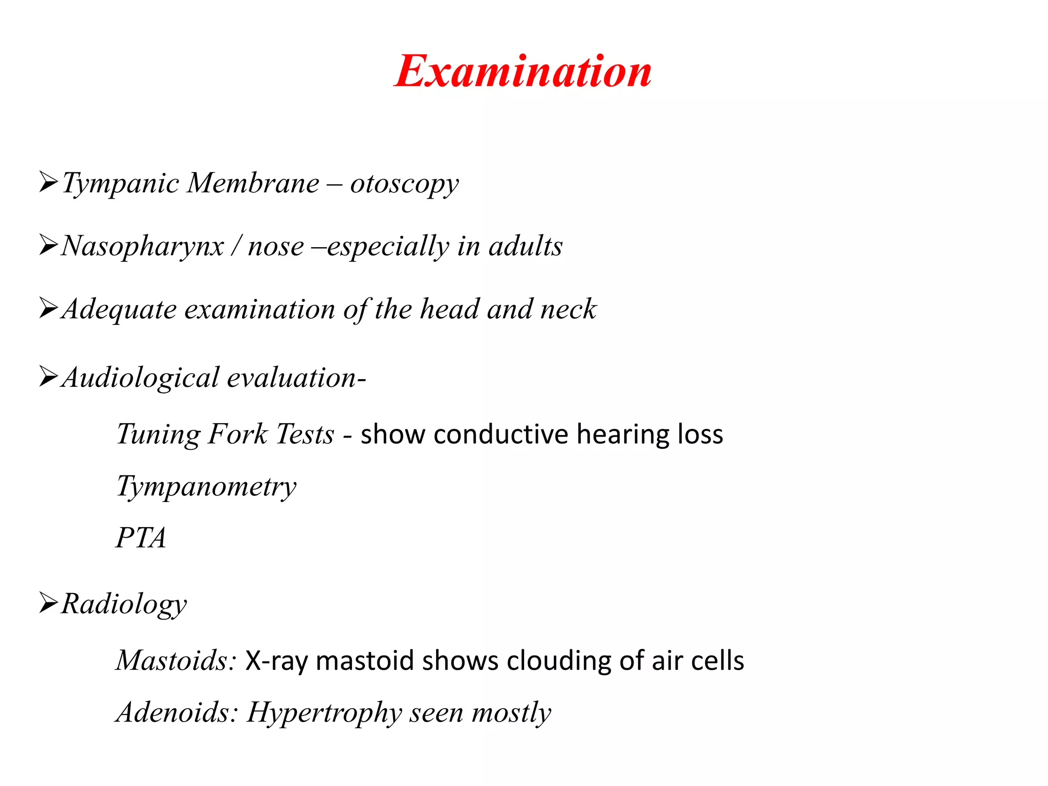 NONSUPPURATIVE OTITIS MEDIA | PPTX