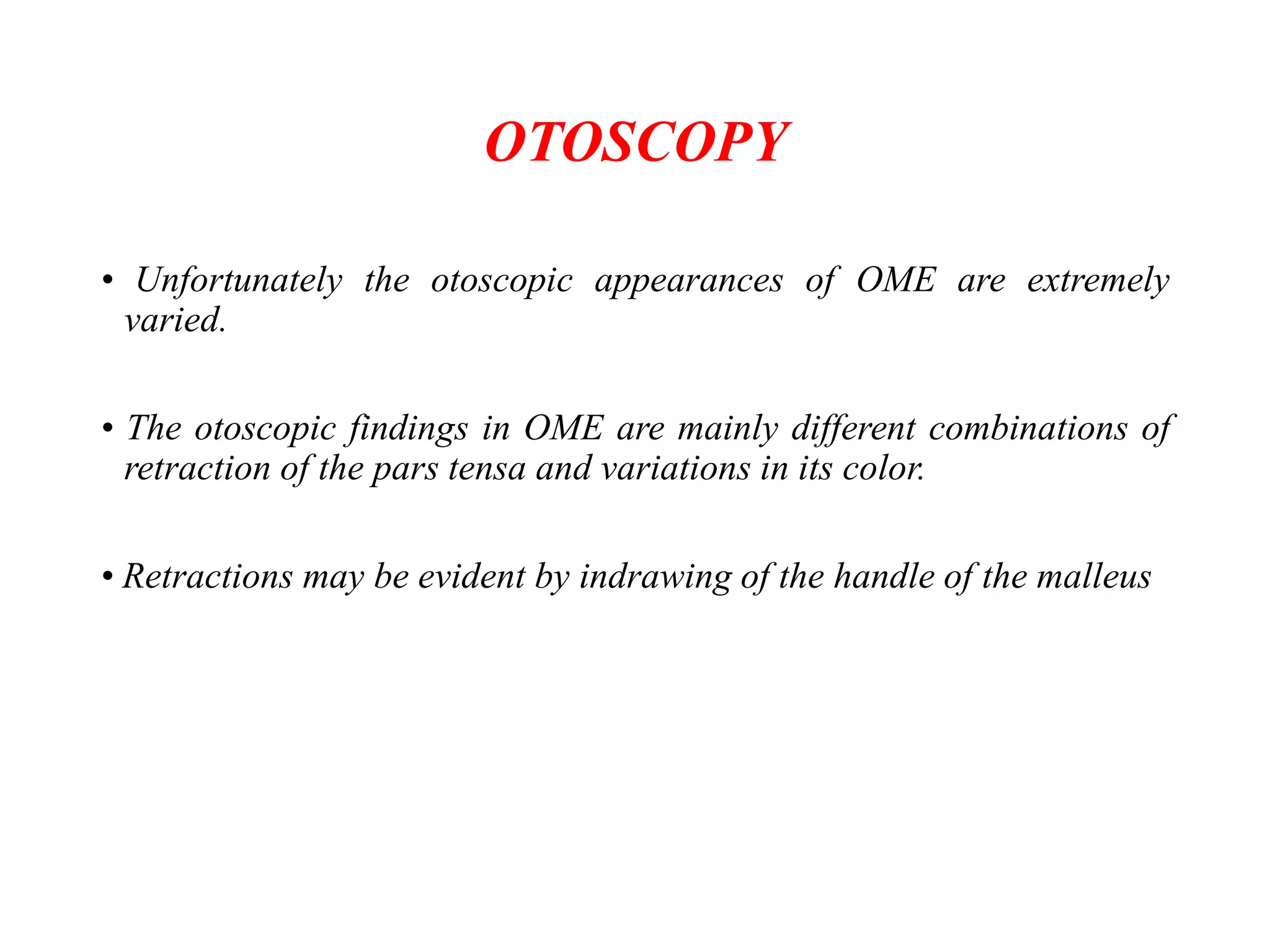 NONSUPPURATIVE OTITIS MEDIA | PPTX