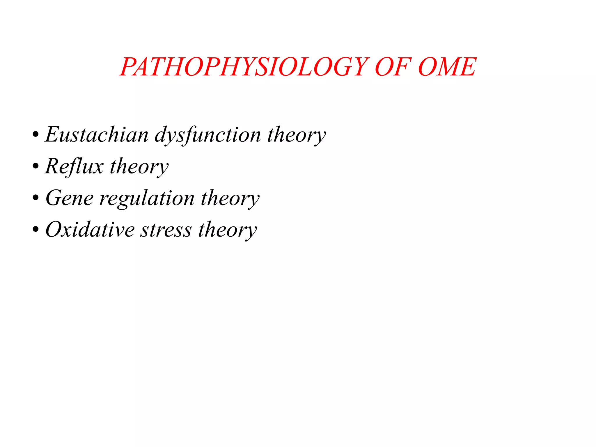 NONSUPPURATIVE OTITIS MEDIA | PPTX