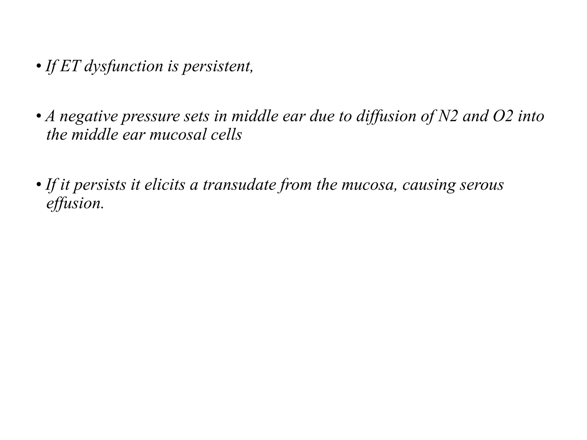 NONSUPPURATIVE OTITIS MEDIA | PPTX