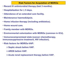 9 nosocomial pneumonia combating MDROs | PPT