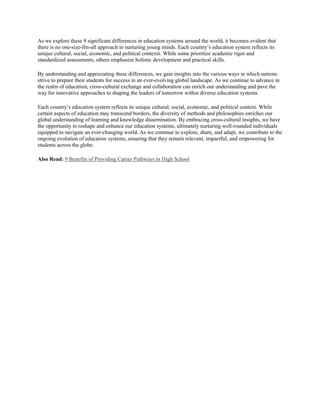 9 Notable Differences in Education Systems Around the World | Future ...