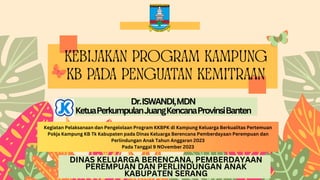 kebijakan program kampung KB pada penguatan kemitraan | PDF