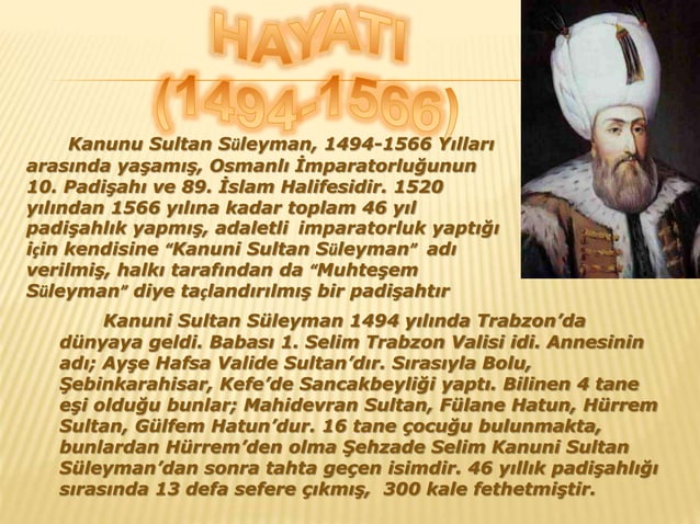 Kanuni Sultan Süleyman | PPTX