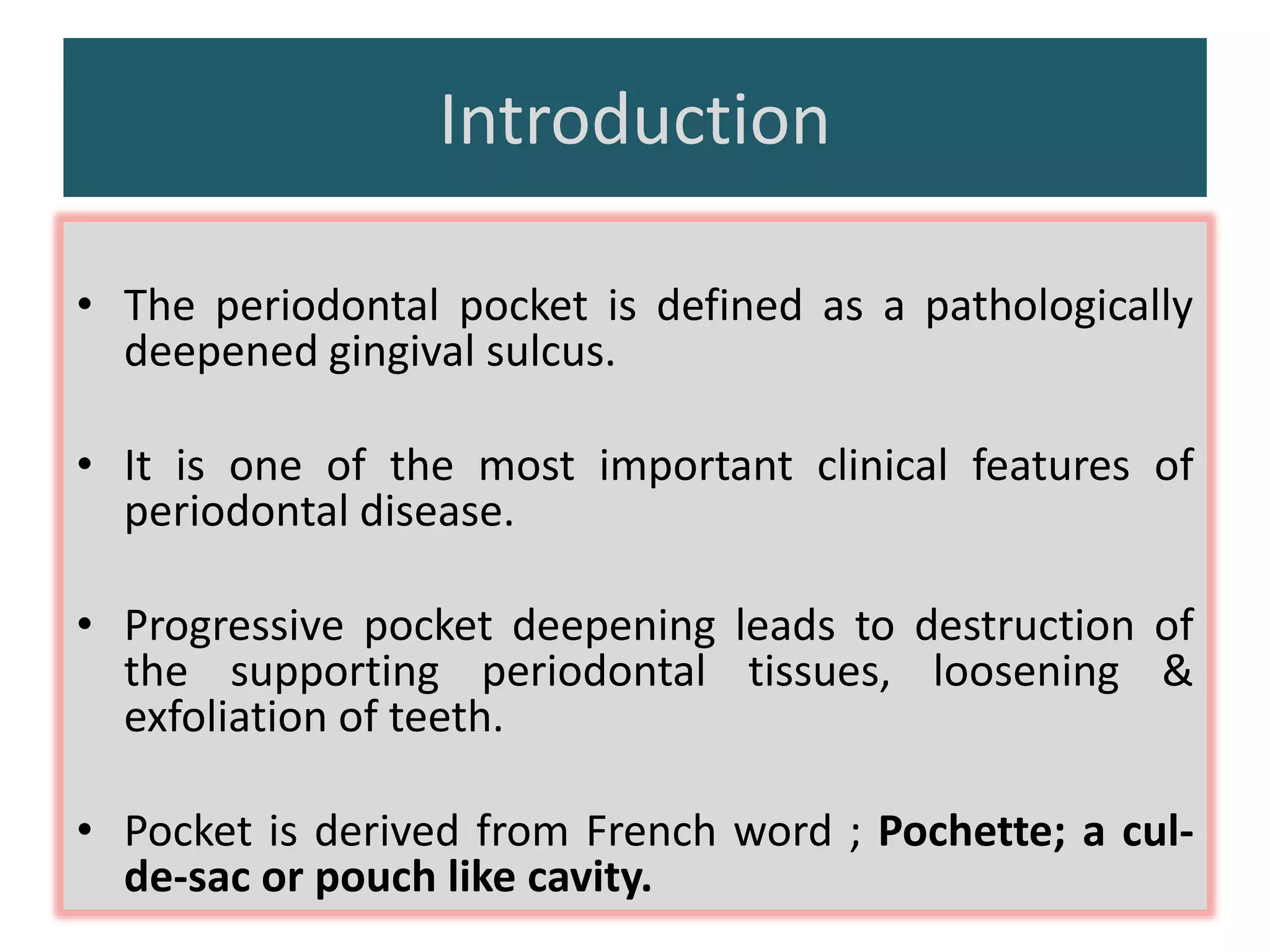Periodontal pocket | PPTX