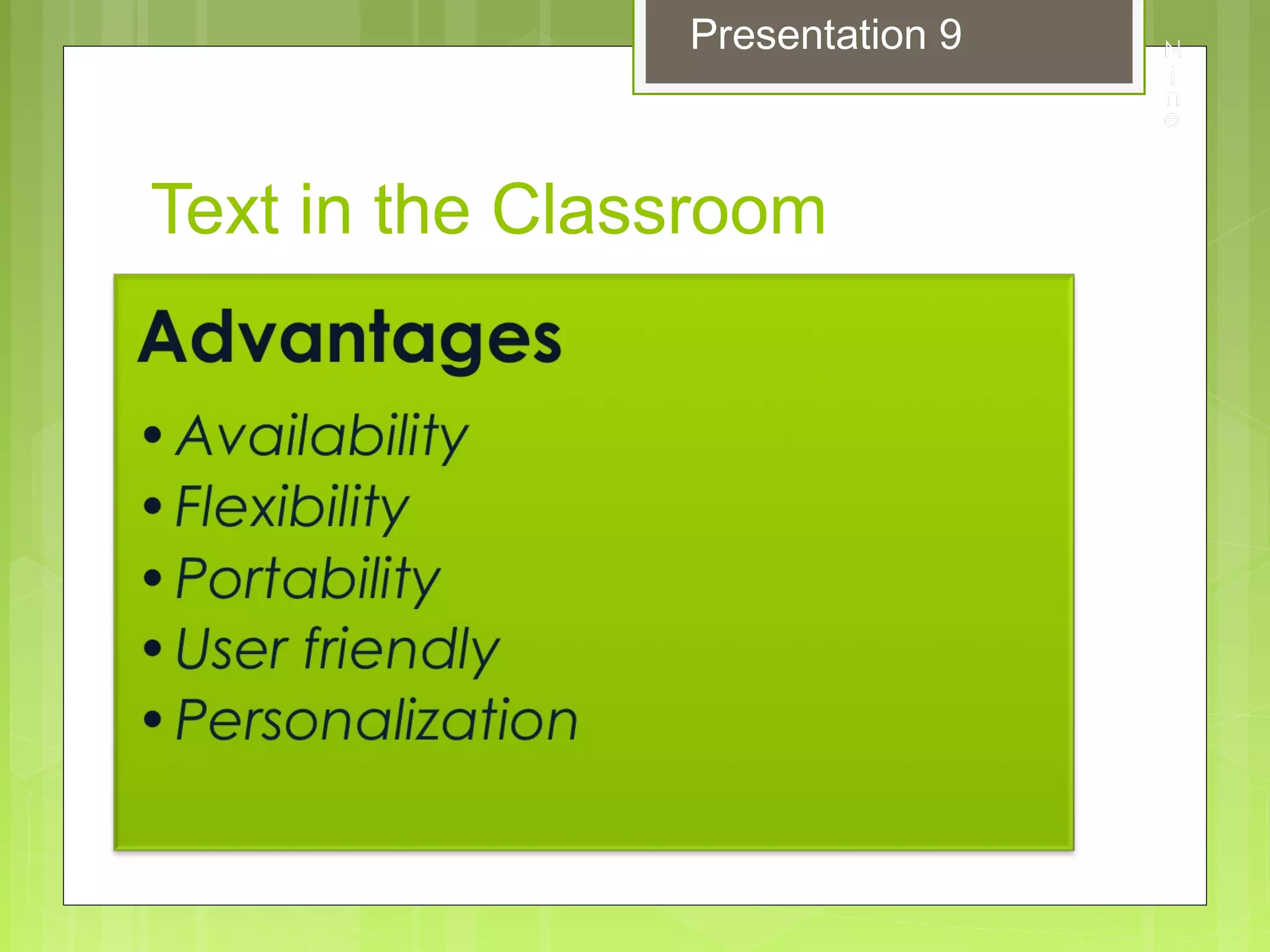 9 nur642enhancing learning with text and visuals pp9 | PPT