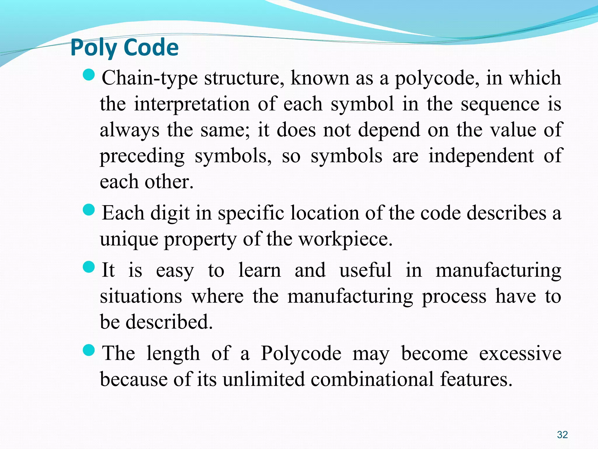 Group Technology, coding and cell design | PPT