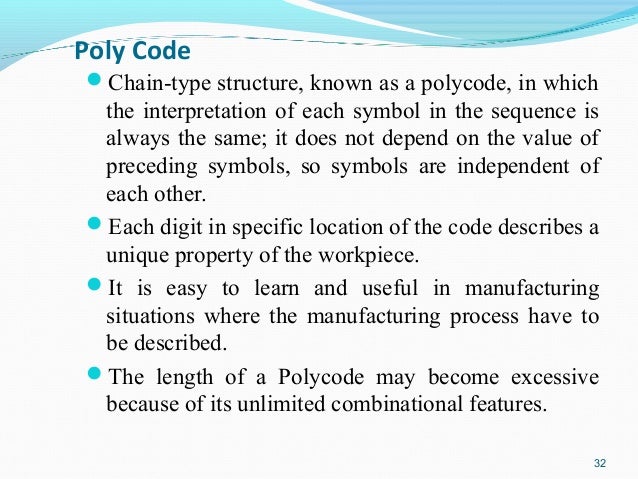 Group Technology, coding and cell design