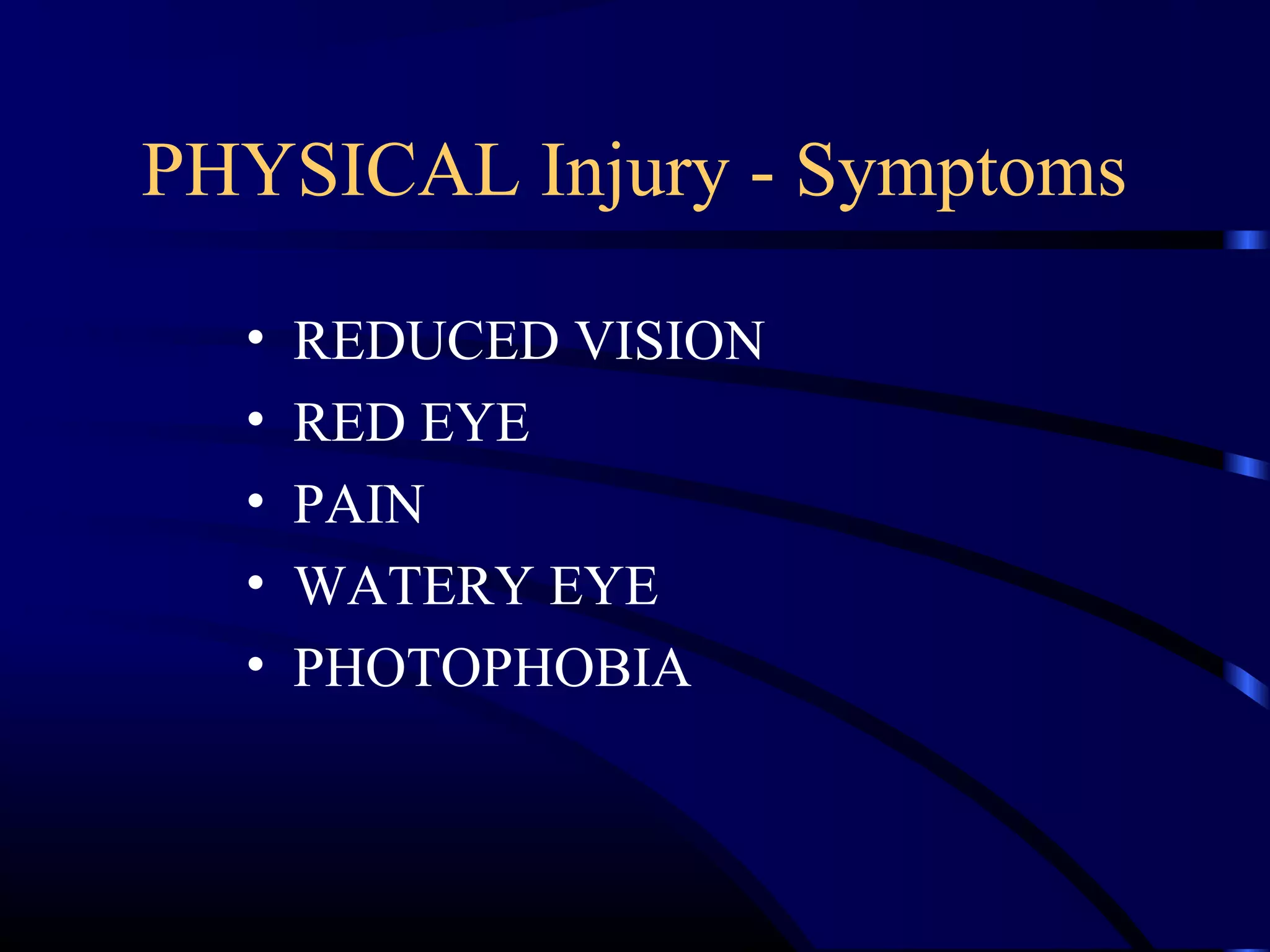 Ocular emergencies | PPT