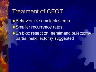 Benign odontogenic tumours of the oral cavity | PPT