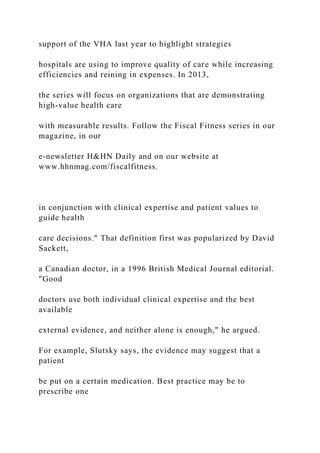 9 of 13 I VALUE-DRIVENThe Ali & Science of Evidence-Based .docx