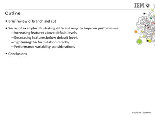 Mining the CPLEX Node Log for Faster MIP Performance | PPT