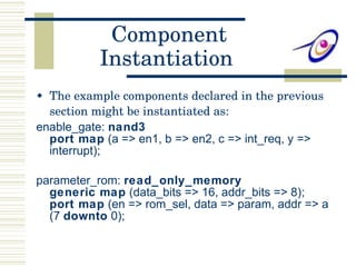 VHDL Subprograms and Packages | PPT