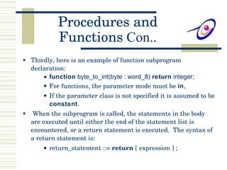 VHDL Subprograms and Packages | PPT
