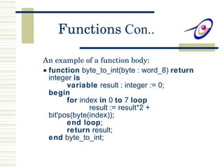 VHDL Subprograms and Packages | PPT