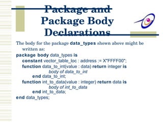 VHDL Subprograms and Packages | PPT