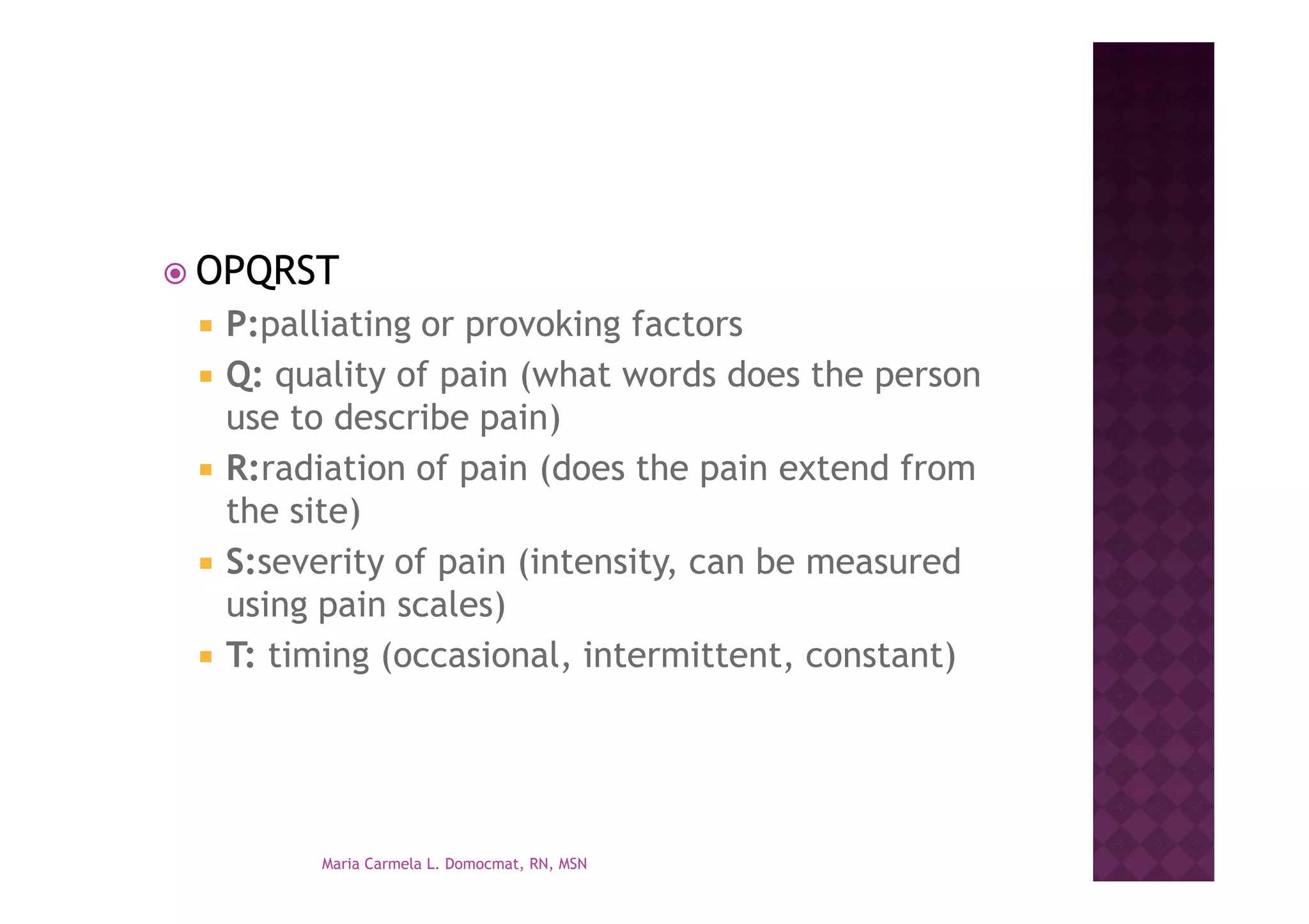pain assessment | PDF