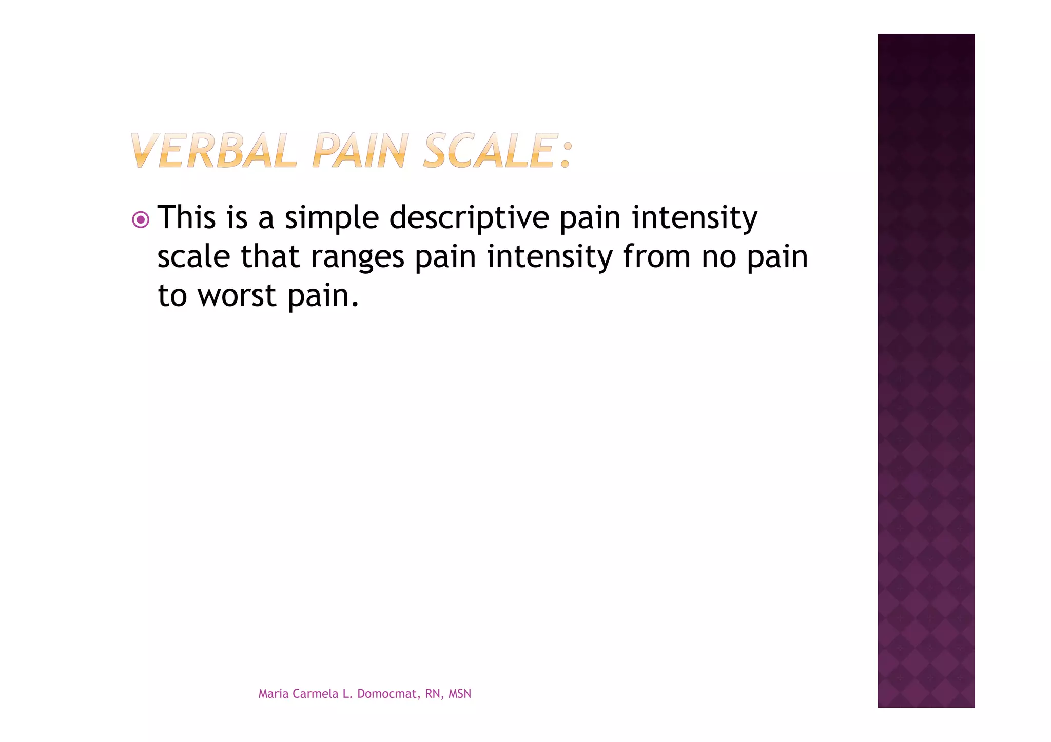 pain assessment | PDF