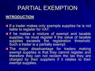 9 part 1 partial exemption | PPTX