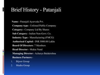 patanjali and colgate | PPT
