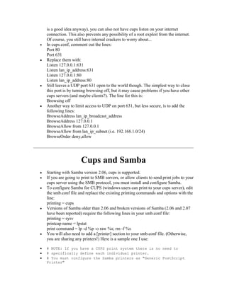 Printing in linux with cups | DOCX