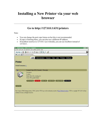 Printing in linux with cups | DOCX