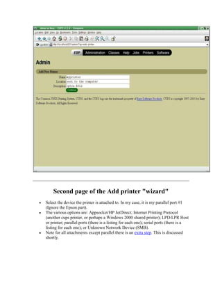 Printing in linux with cups | DOCX