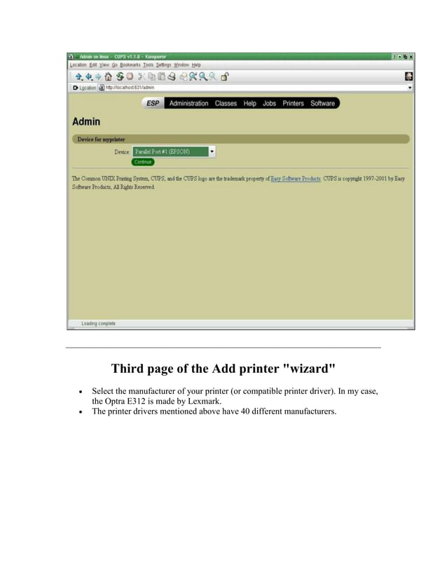Printing in linux with cups | DOCX | Operating Systems | Computer Software and Applications