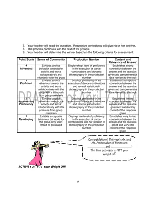 Grade 9 Learning Module in Physical Education - Complete | PDF