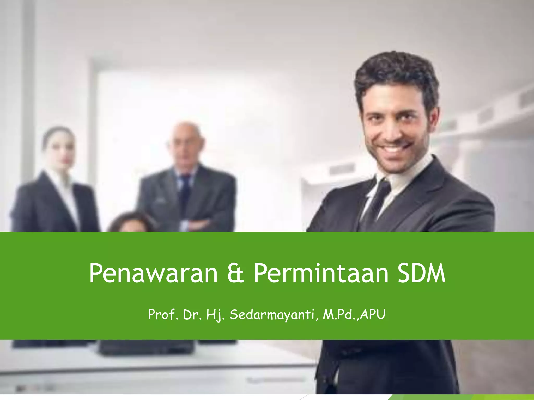 9 penawaran & permintaan sdm | PPTX