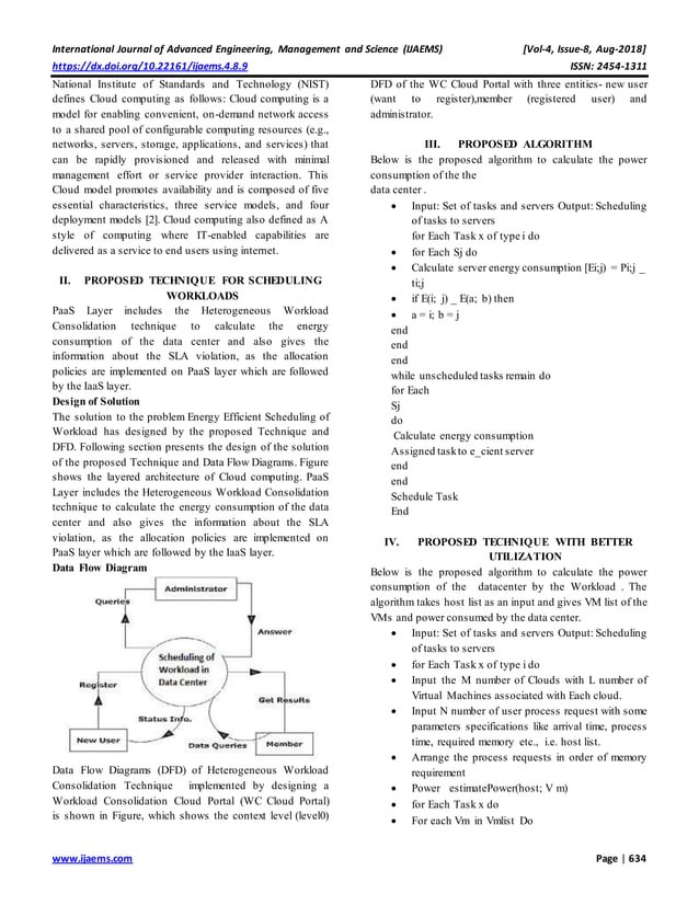 Performance Improvement of Cloud Computing Data Centers Using Energy Efficient Task Scheduling ...