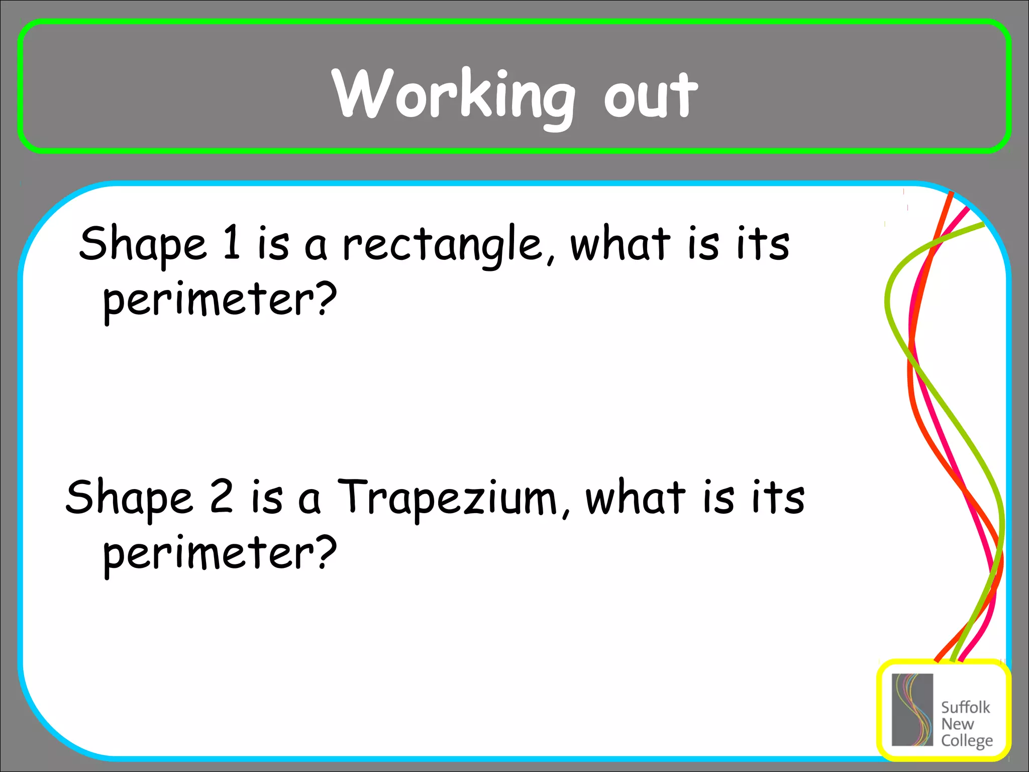 perimeter, area volume | PPT