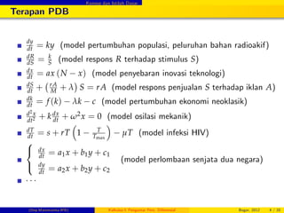 persamaan diferensial | PDF