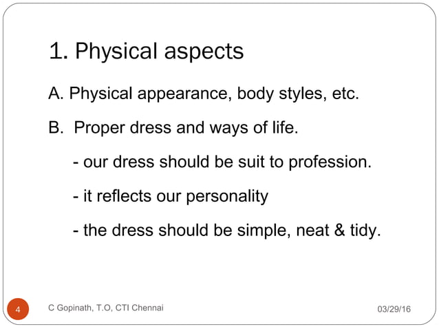 personality development for an instructors | PPT