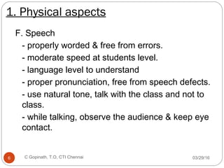 personality development for an instructors | PPT