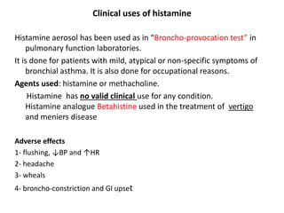 7.a. histamine & antihistaminics | PPTX