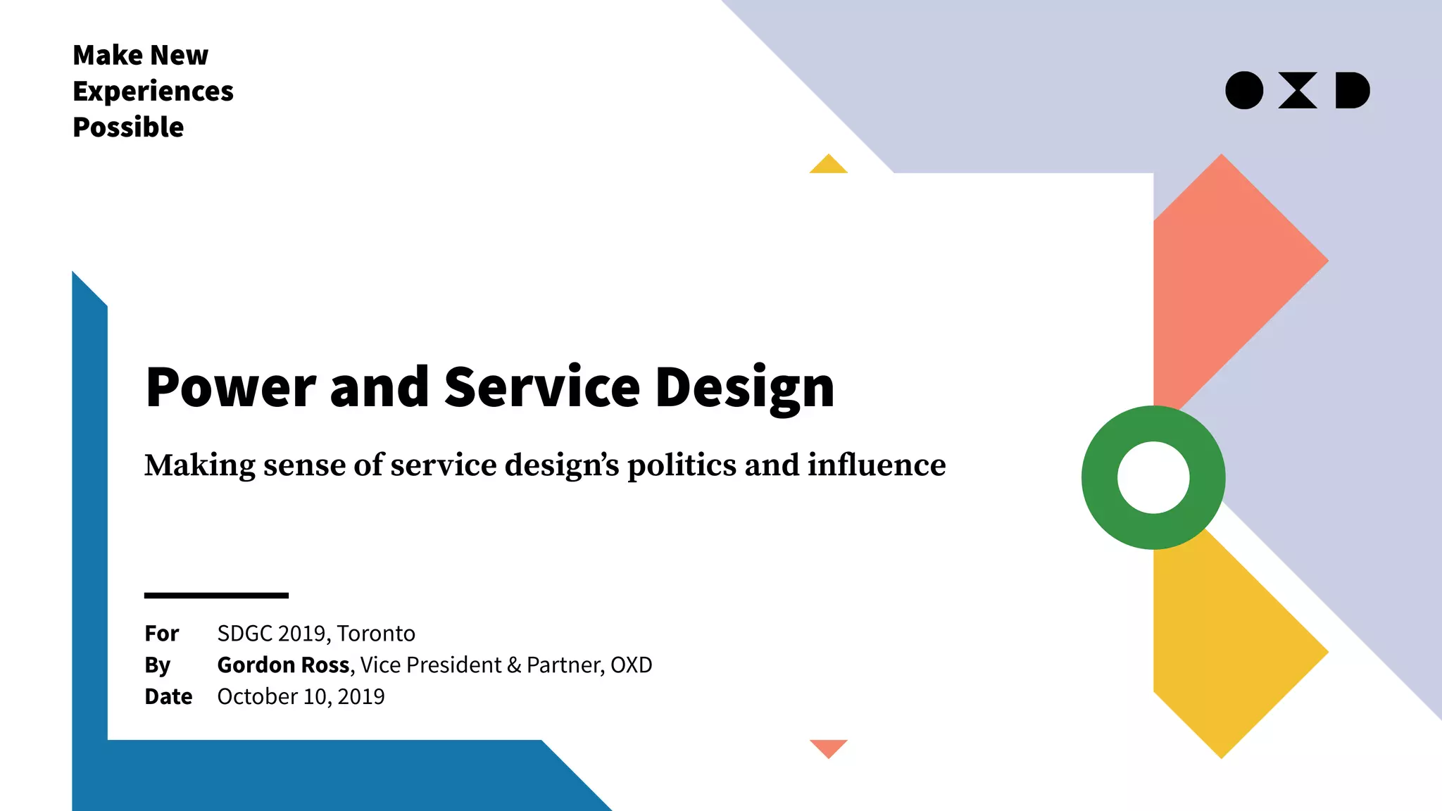 Power and Service Design - Making sense of service design's politics ...