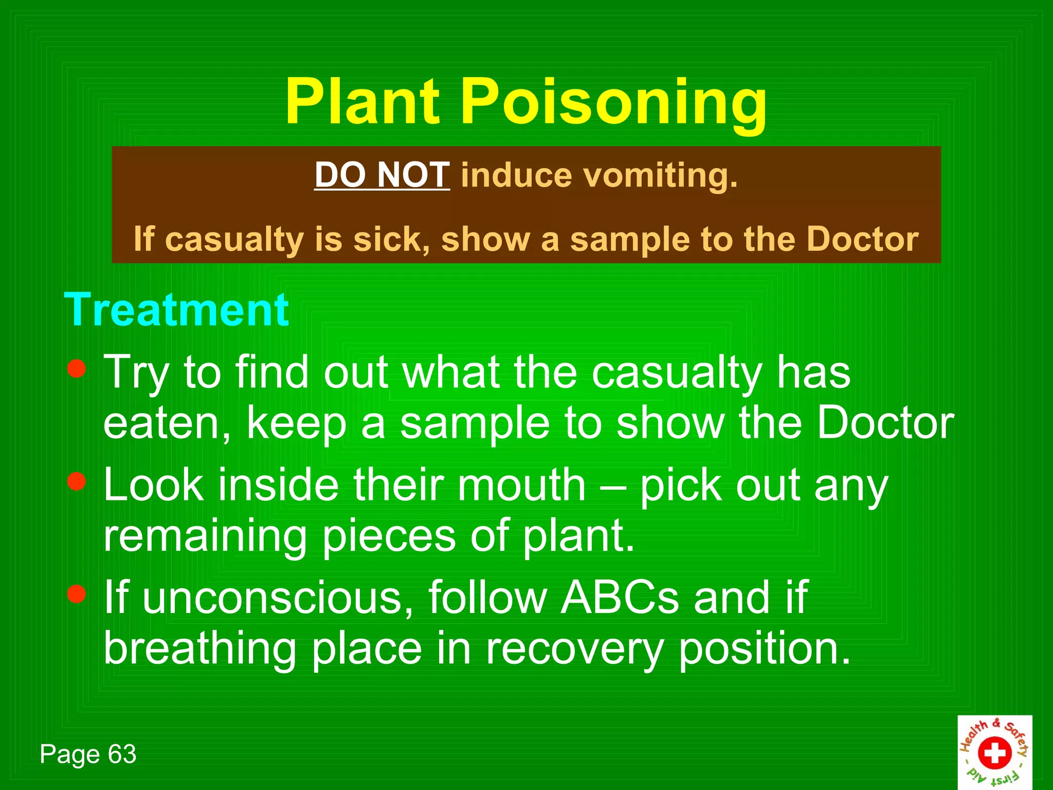 9 poisoning | PPT | First Aid | Injuries