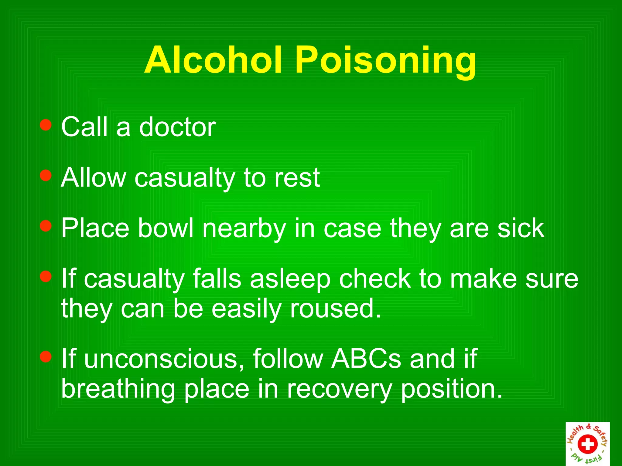 9 poisoning | PPT | First Aid | Injuries
