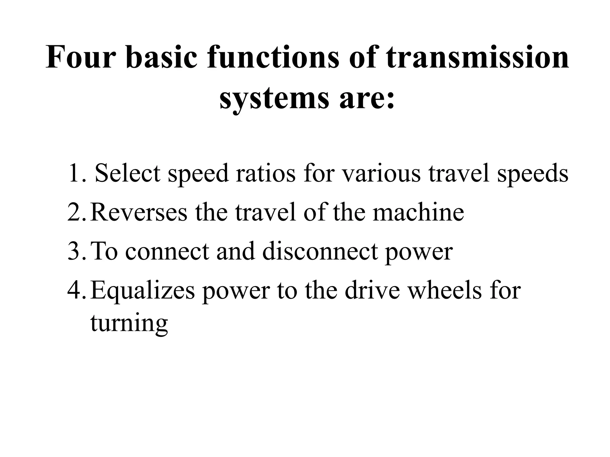 power transmission of tractor | PDF