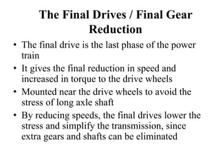 power transmission of tractor | PDF