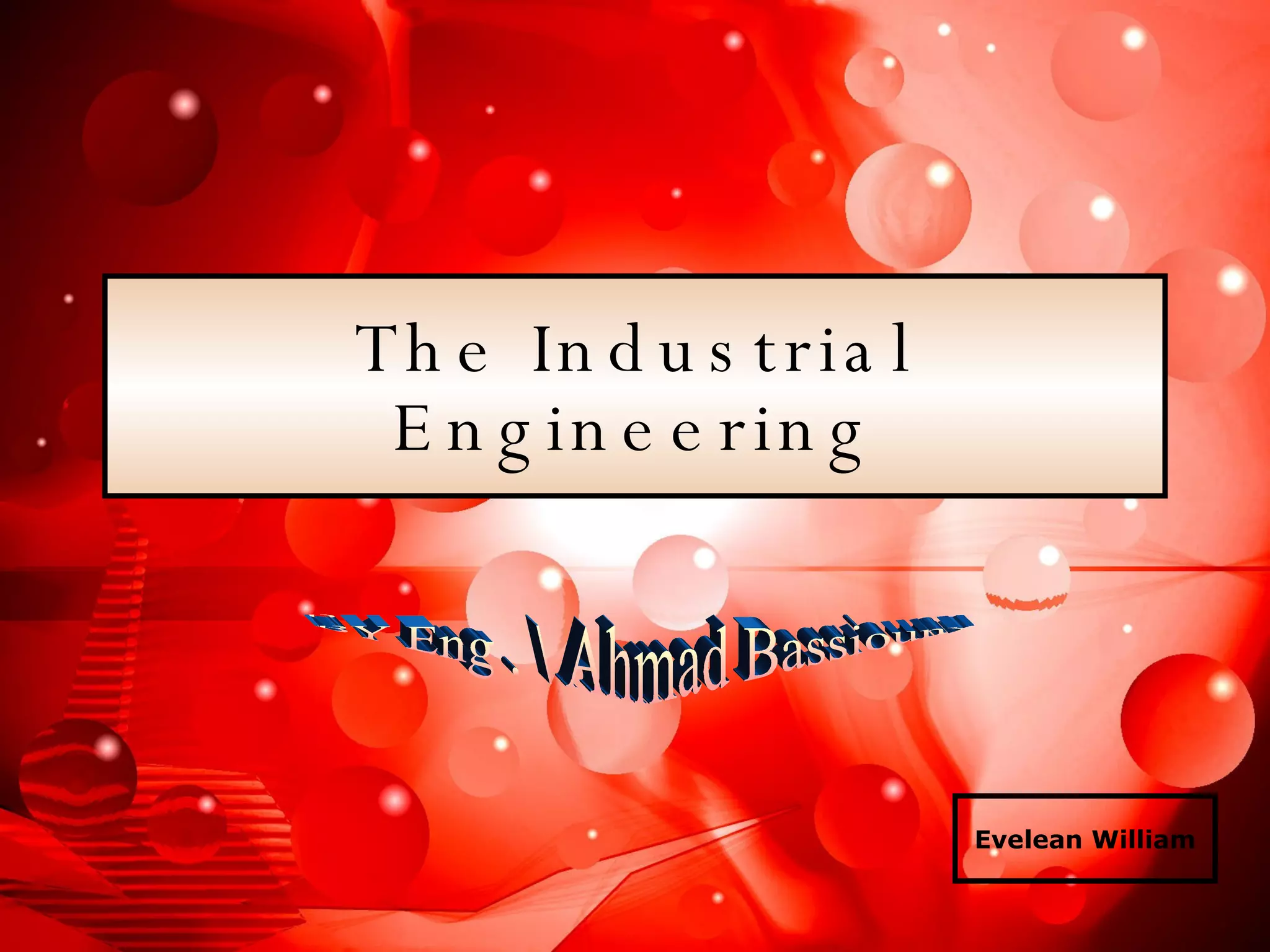 What Is Industrial Engineering | PPT