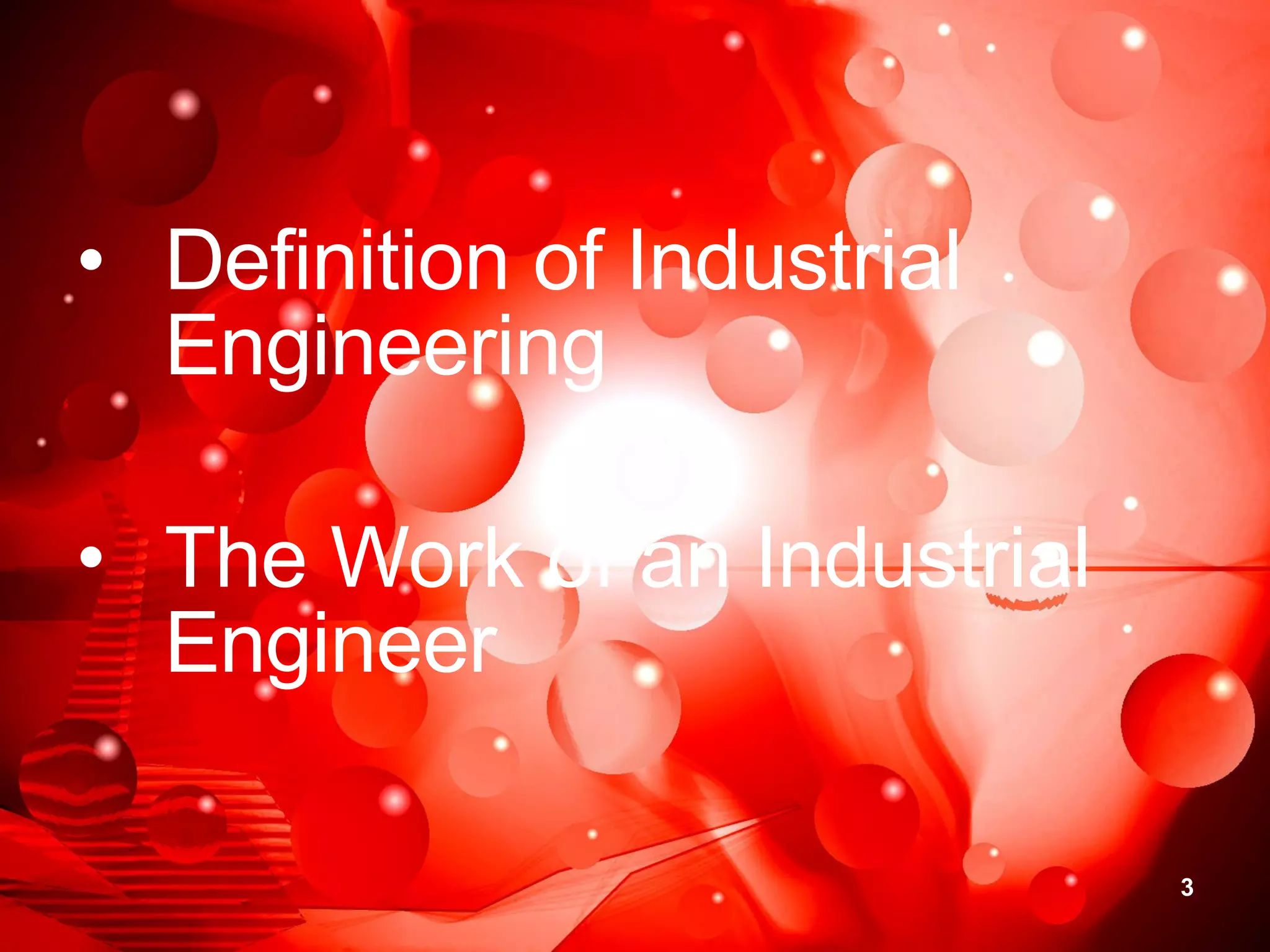 What Is Industrial Engineering | PPT